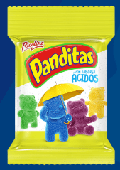 Sour Panditas Little Panda Gummy Bears by Ricolino (Pack of 3)