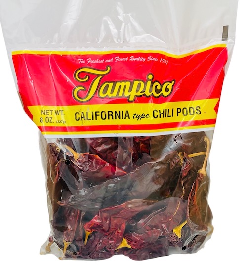 Chile California Dried Chile Pepper by Tampico 8 oz.