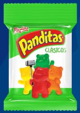 Classic Panditas Little Panda Gummy Bears by Ricolino (Pack of 3)