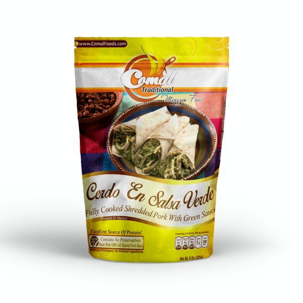 Comal Comida Casera Shredded Pork in Salsa Verde 8 oz