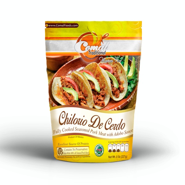 Comal Comida Fully Cooked Chilorio Pork Meat in Adobo Sauce 8 oz