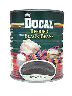 Refried Beans - Ducal Refried Black Beans 29 oz.