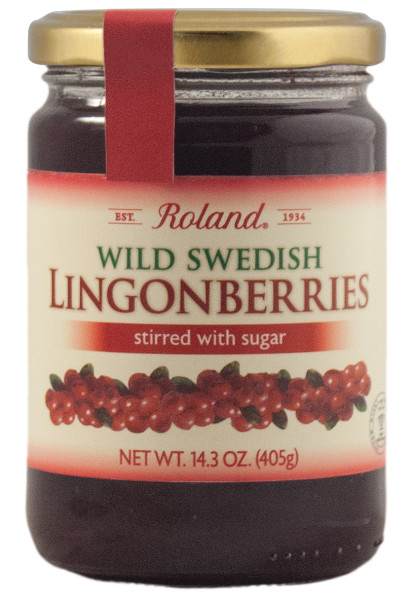 Lingonberry Jam - Roland Wild Swedish Lingonberries - 14 oz