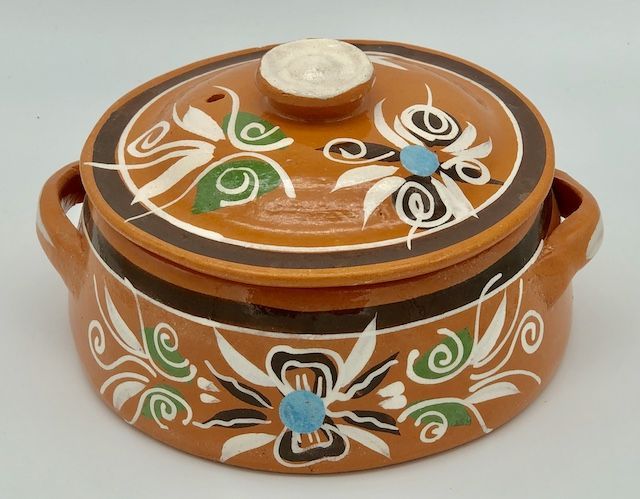 Mexican Clay Pot with Lid Small