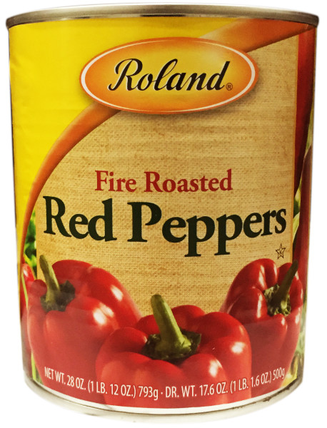 Red Peppers - Roland Fire Roasted Red Peppers - 28 oz