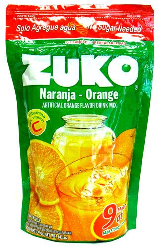 Zuko Orange Flavor Drink Mix (8.6 Liters) 14.1 oz