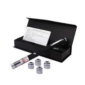 5mW Green Laser Pointer with 5 Changeable Pattern Heads - Lasers