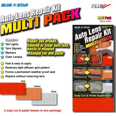 Auto Lens Repair Kit Multi-Pack to repair any color auto lens glass by ...