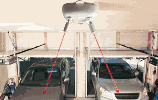 MAXSA Innovations Garage Dual Laser Parking Double Lasers in All White ...