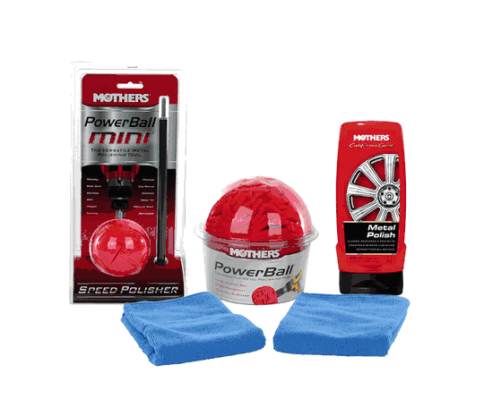 Mothers PowerBall and PowerBall Mini Combo with Metal Polish and Two ...