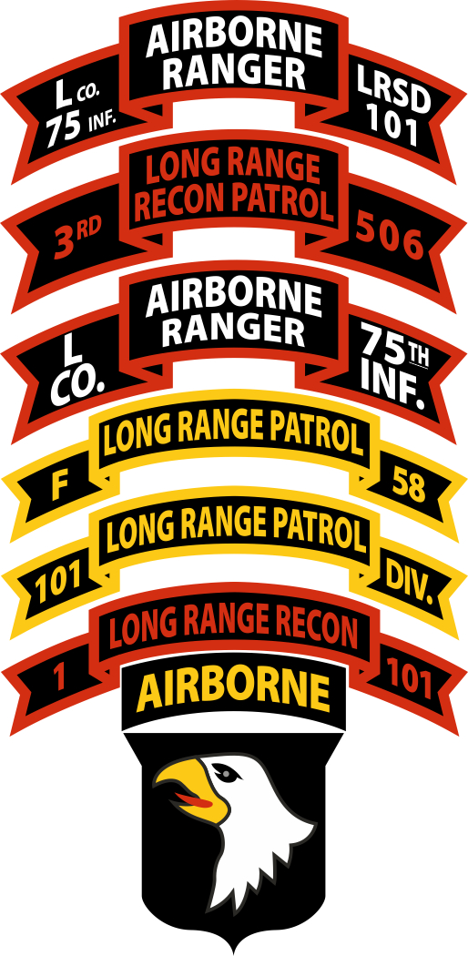 101st Airborne Division, 1st BDE Long Ranger Reconnaissance Platoon Decal