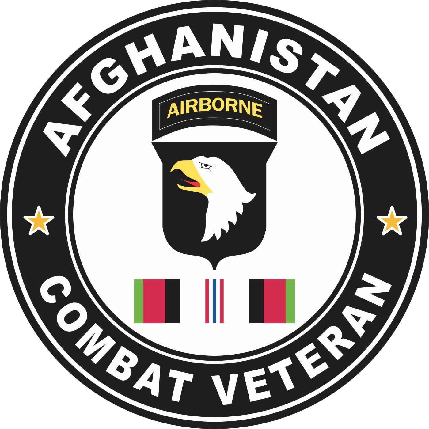 101st Airborne Division Afghanistan Campaign with ribbon