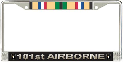 101st Airborne Division Gulf War Veteran Service Ribbon License Plate Frame