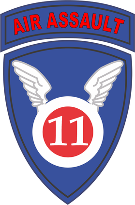 11th Airborne Division Air Assault Decal
