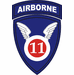 11th Airborne Division Window Decal Sticker