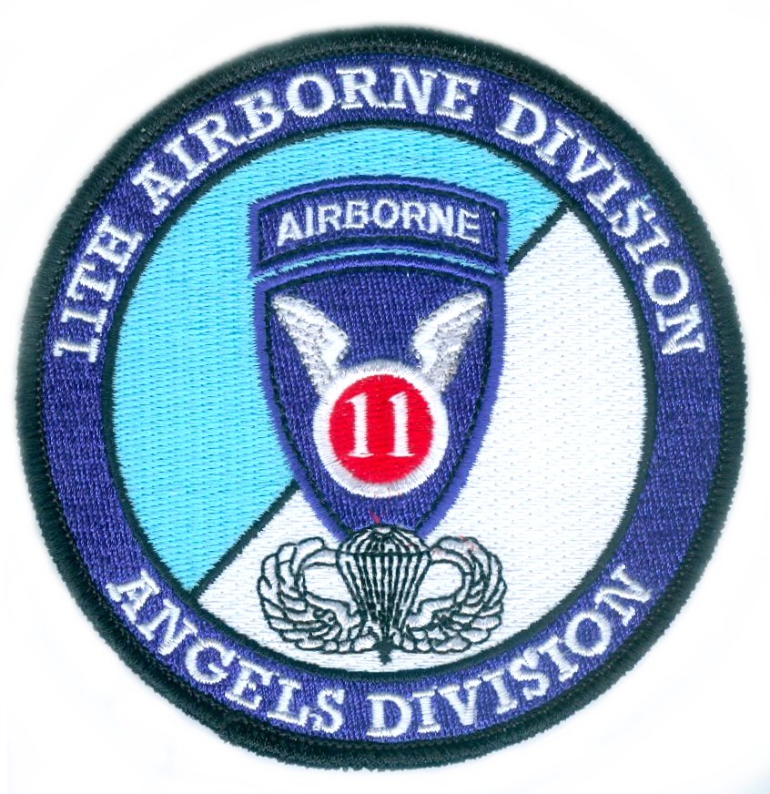 11th Airborne Division with Jump Wings Patch