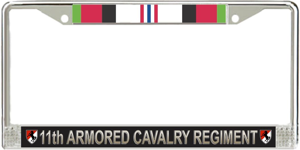 11th Armored Cavalry Regiment Afghanistan Veteran License Plate Frame