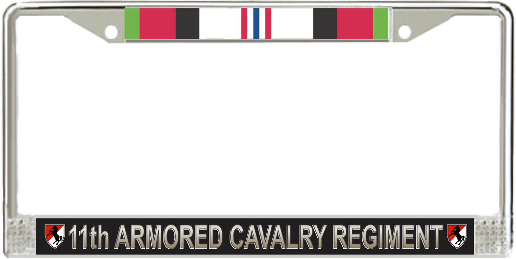 11th Armored Cavalry Regiment Afghanistan Veteran License Plate Frame