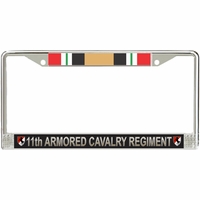 11th Armored Cavalry Regiment Vietnam Veteran License Plate Frame