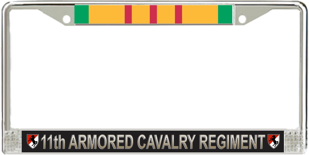 11th Armored Cavalry Regiment Vietnam Veteran License Plate Frame