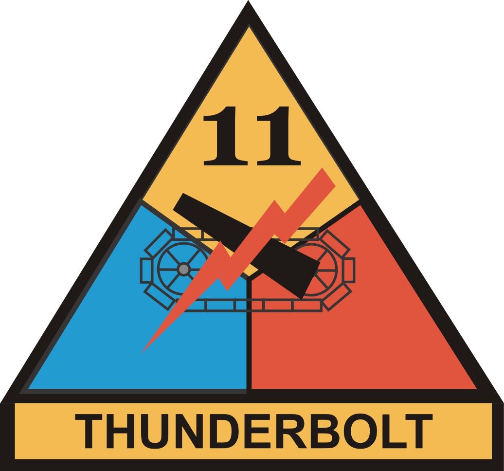 11th Armored Division Sticker Thunderbolt Decal