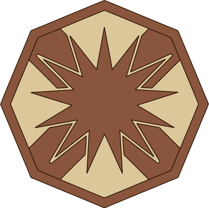 13th Corps Support Command Desert Camo Decal