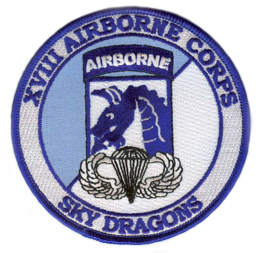 18th Airborne Corps with Jump Wings Patch