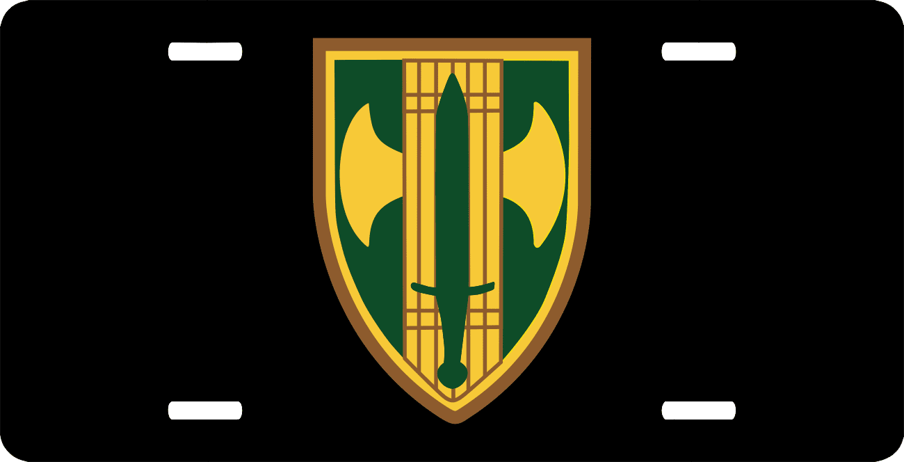 18th Military Police Brigade License Plate