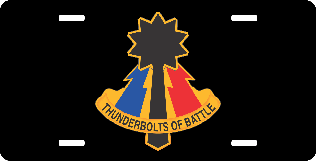 194th Armor Brigade Unit Crest License Plate