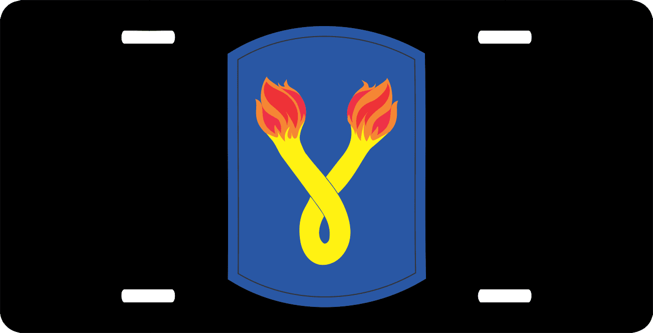 196th Infantry Brigade License Plate