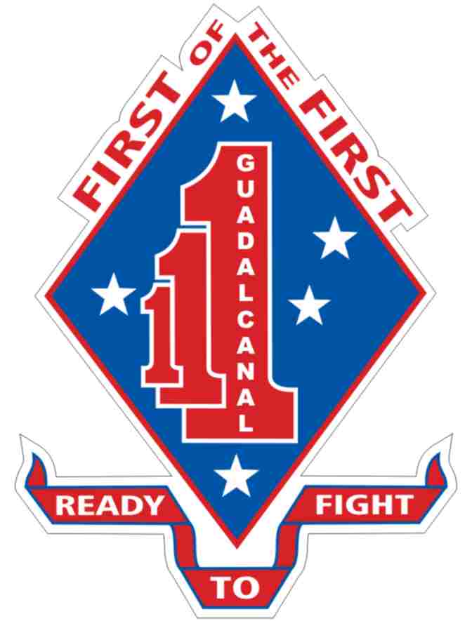 1st Battalion 1st Marines Division "First of the First" Decal Sticker