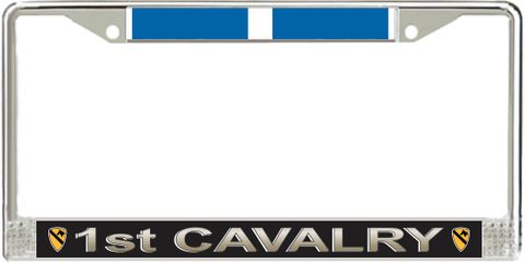 1st Cavalry Division Korea Veteran Service Ribbon License Plate Frame