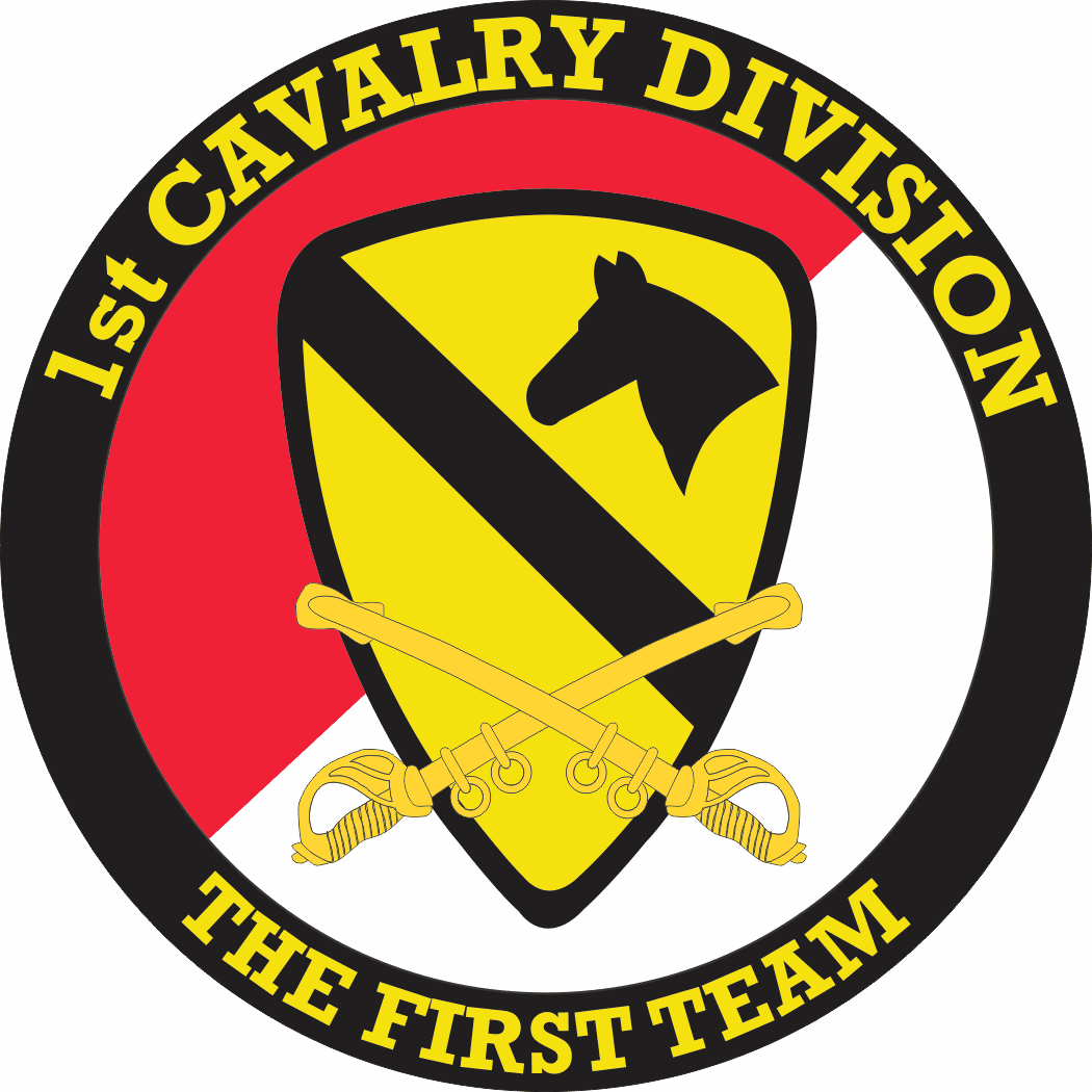 1st Cavalry Division with Sabres Decal