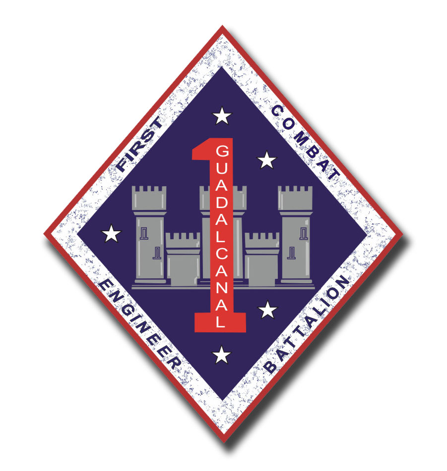 1st Marine Division 1st Combat Engineer Battalion Sticker