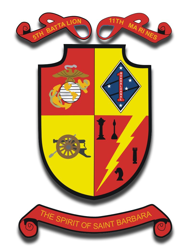 1st Marine Division 5th Battalion 11th Marine Regiment Sticker Decal