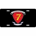 1st Marine Division 7th Marine Regiment AKA RCT-7 License Plate