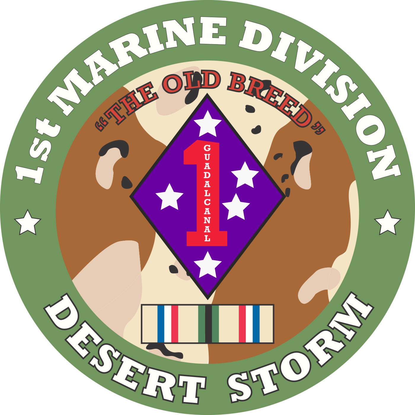 1st Marine Division Desert Storm Decal