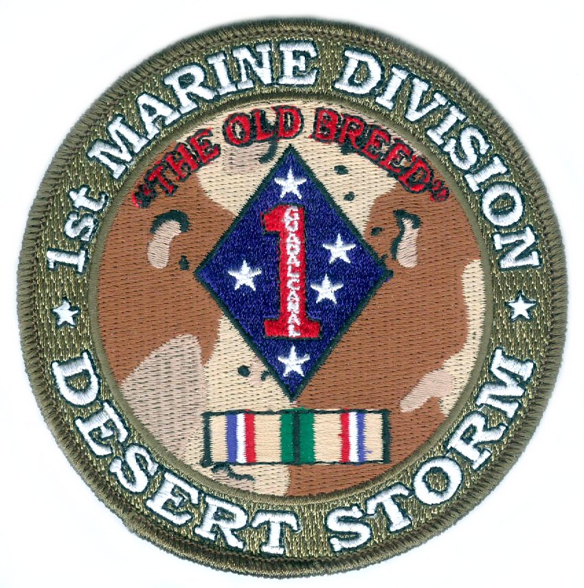 1st Marine Division Desert Storm Patch