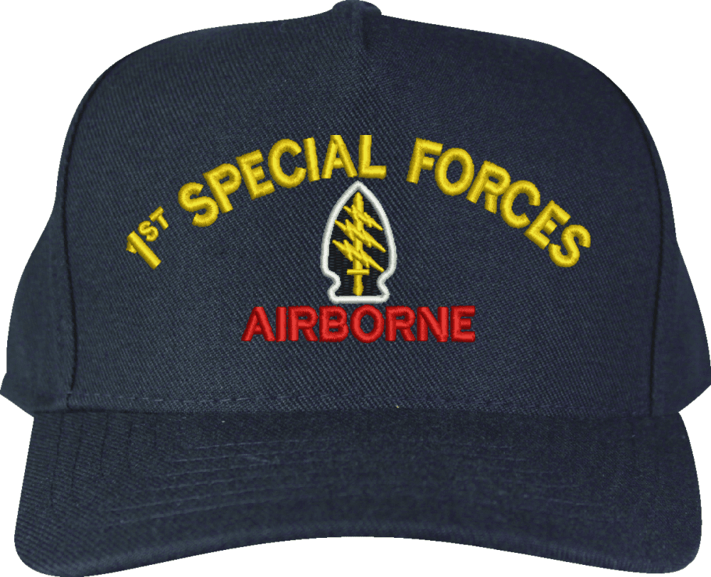 1st Special Forces Airborne Custom Embroidered Cap
