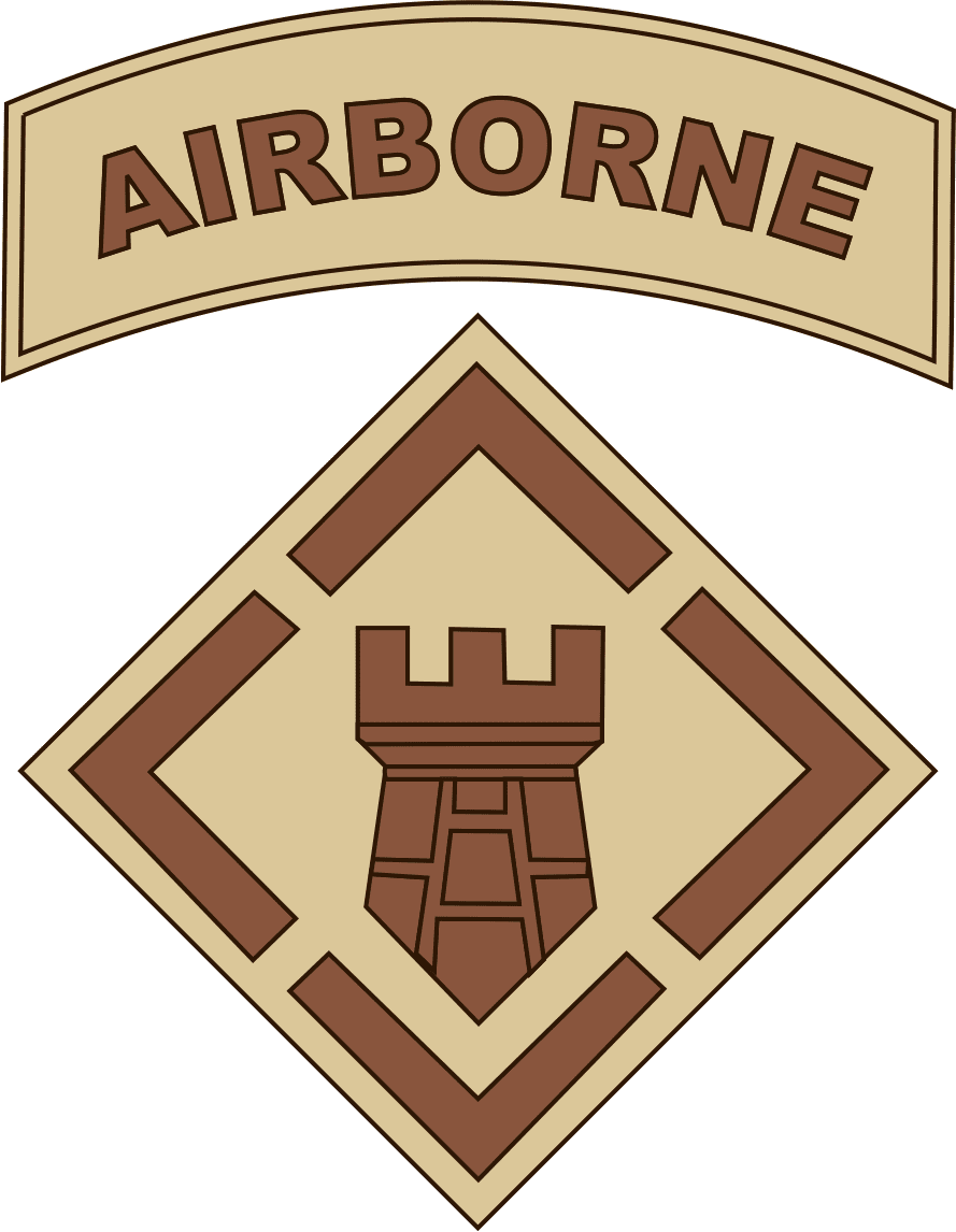 20th Engineer Brigade Desert Camo Decal