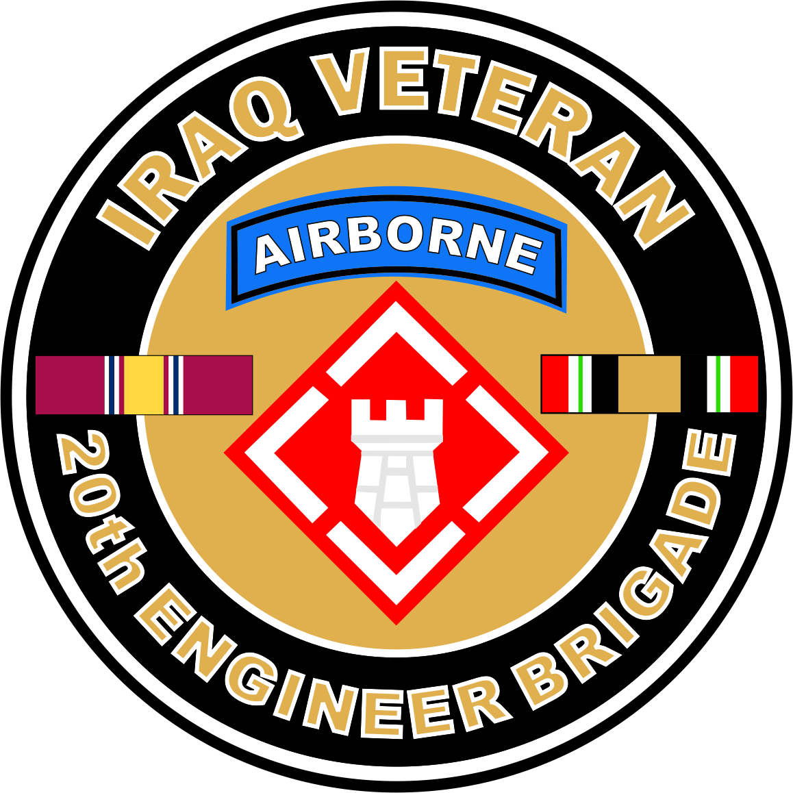 20th Engineer Brigade Iraq Veteran Decal