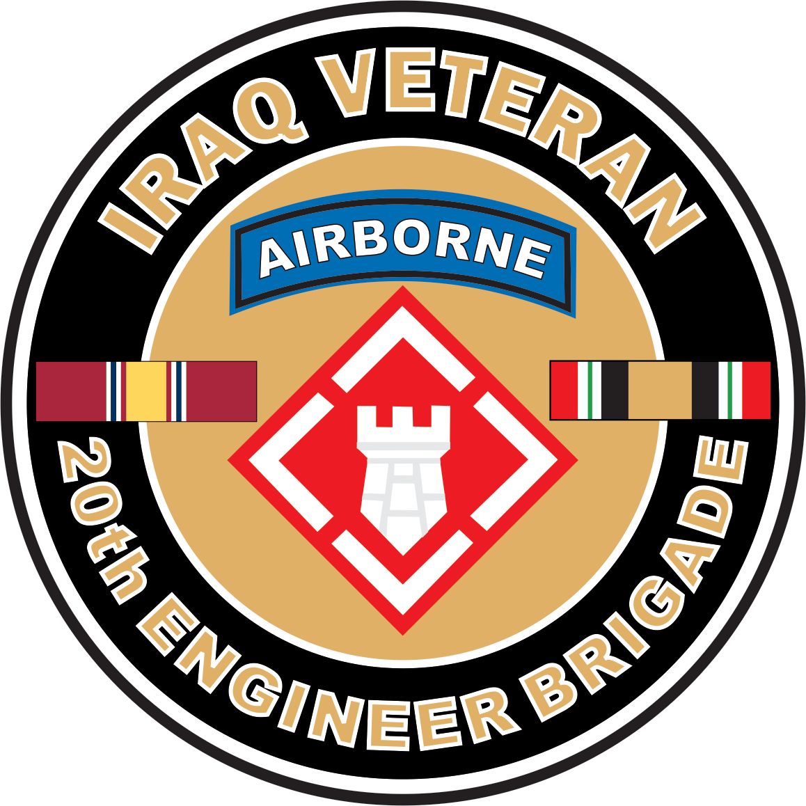 20th Engineer Brigade Iraq Veteran Decal