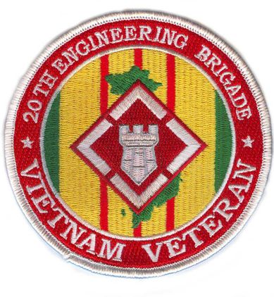 20th Engineer Brigade Vietnam Veteran 4" Patch