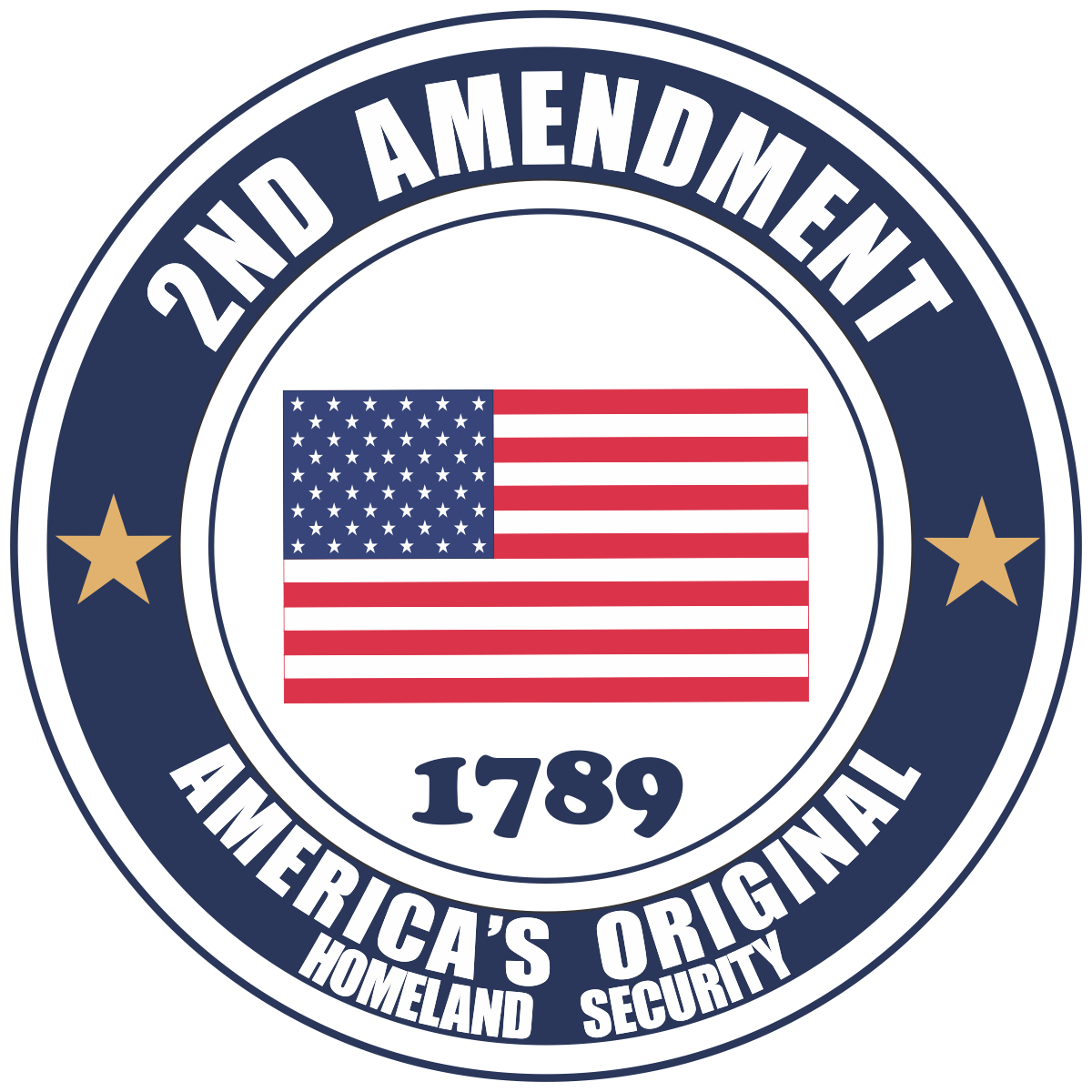 2nd Amendment 1789 America's Original Homeland Security Decal