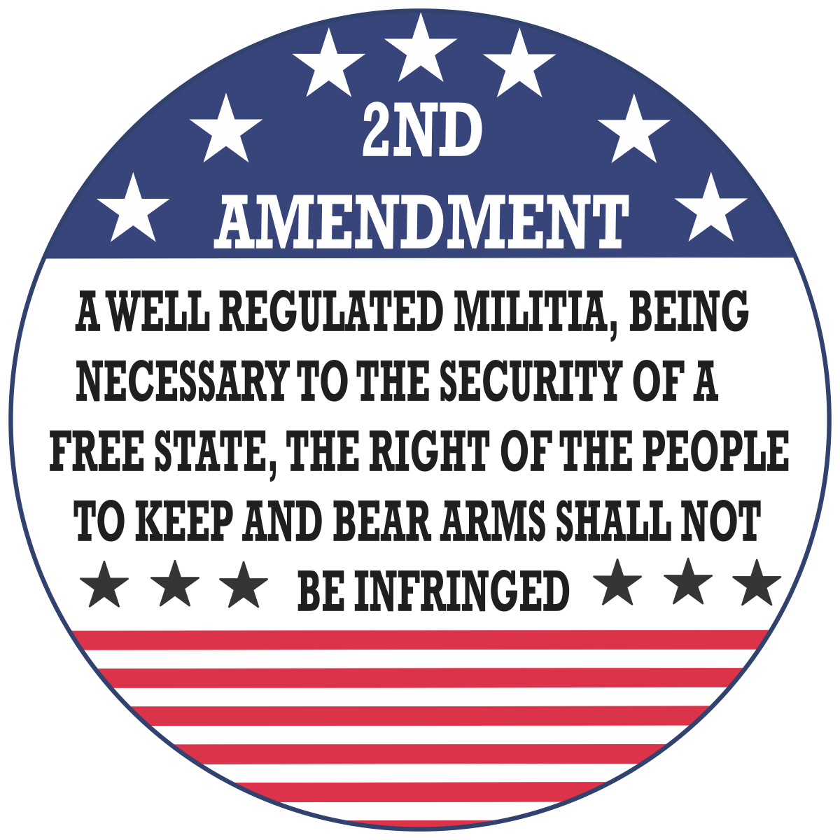 2nd Amendment Right to Bear Arms Decal