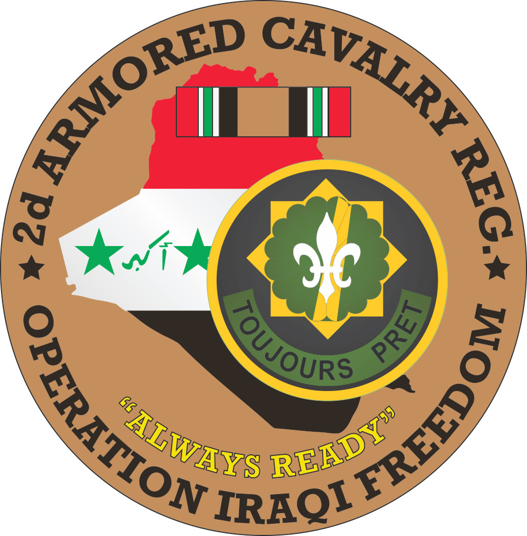 2nd Armored Cavalry OIF Decal