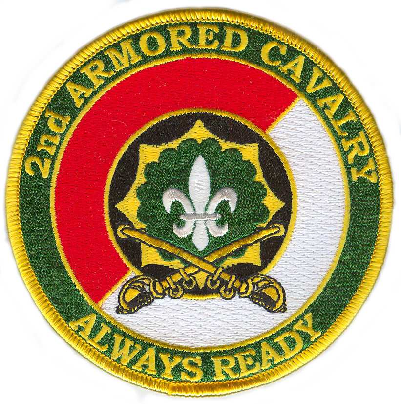 2nd Armored Cavalry (with Sabres) Patch