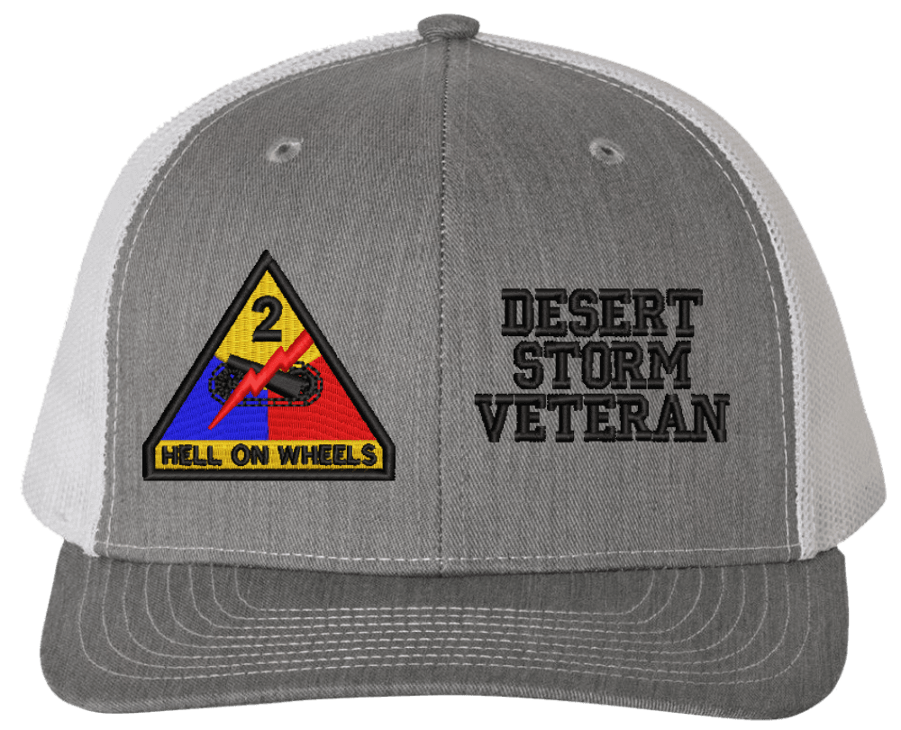 2nd Armored Desert Storm Veteran Split Cap
