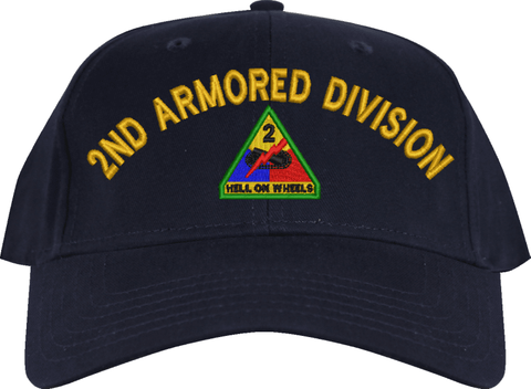 2nd Armored Division Embroidered Cap