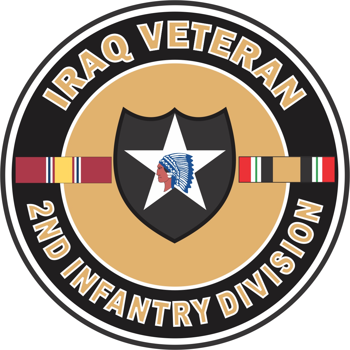 2nd Infantry Division Iraq Veteran Decal